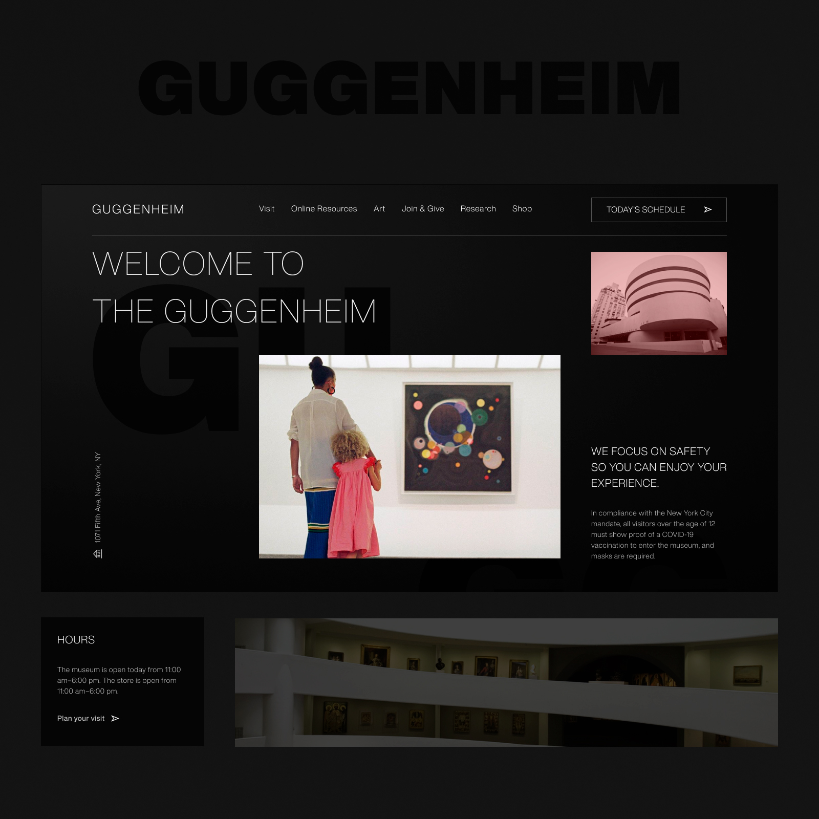 Museum website concept – Varvara Selezneva